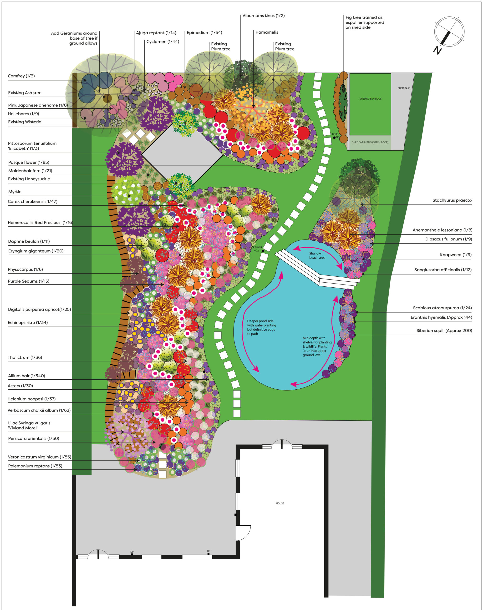 Garden design for an Environmentalist - Unity Garden Design